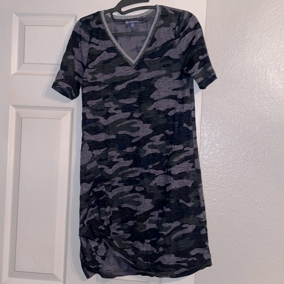 Democracy | Dresses | Democracy Xs Army Grey And Green Shirt Dress ...